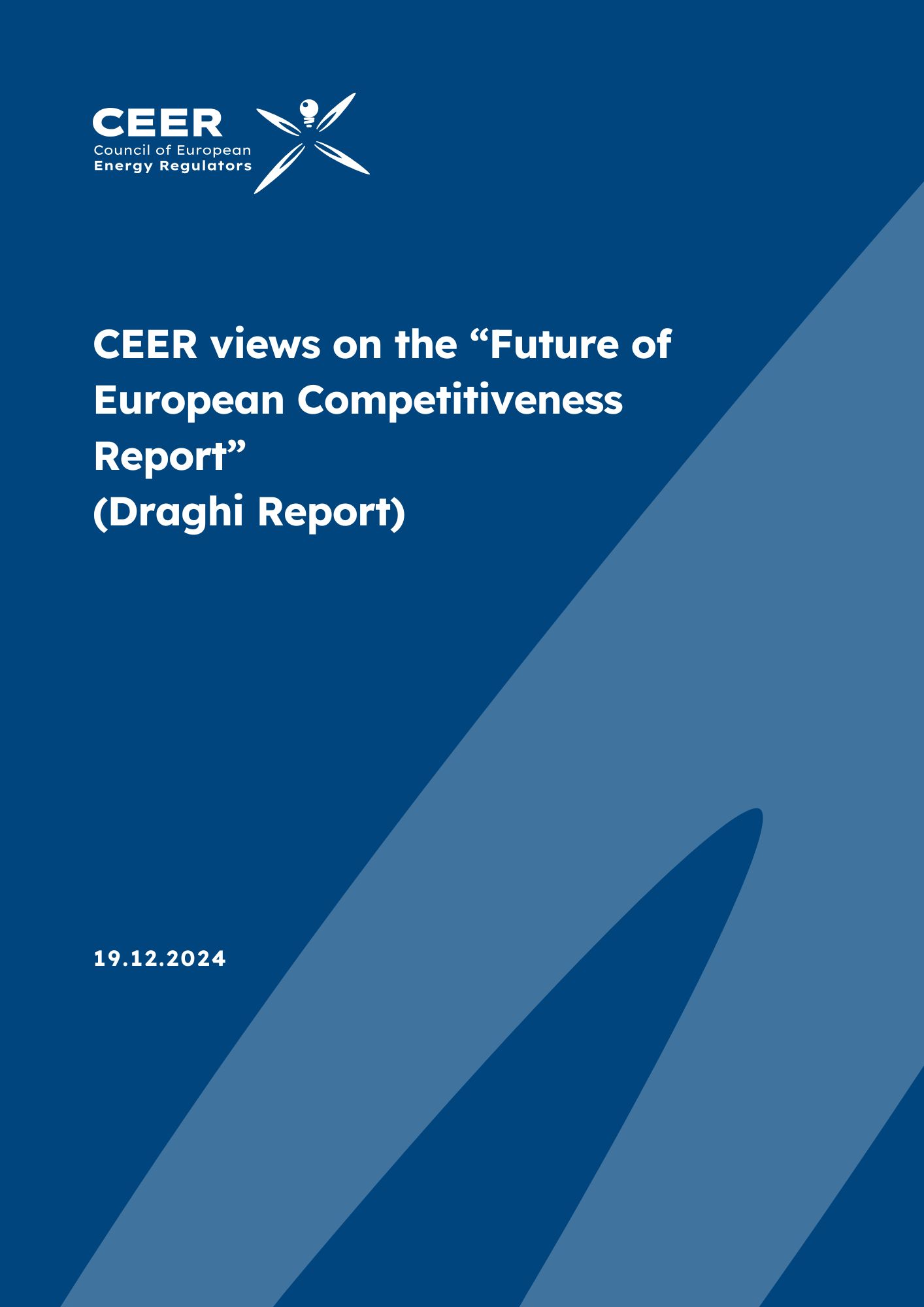CEER Views on the Draghi Report: Striking the Right Balance for the future of Europe’s Energy ...